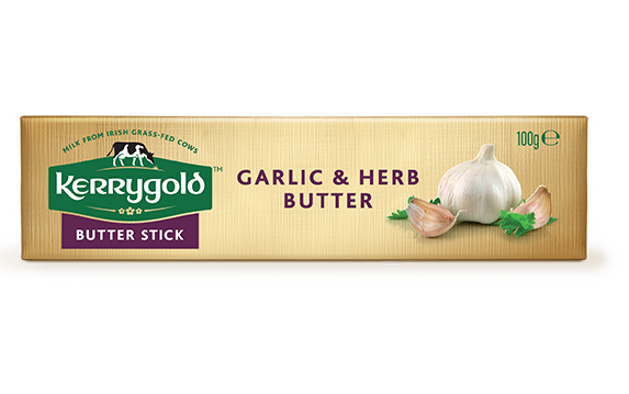 KERRYGOLD® GARLIC & HERB BUTTER STICK 100G | Kerrygold Ireland