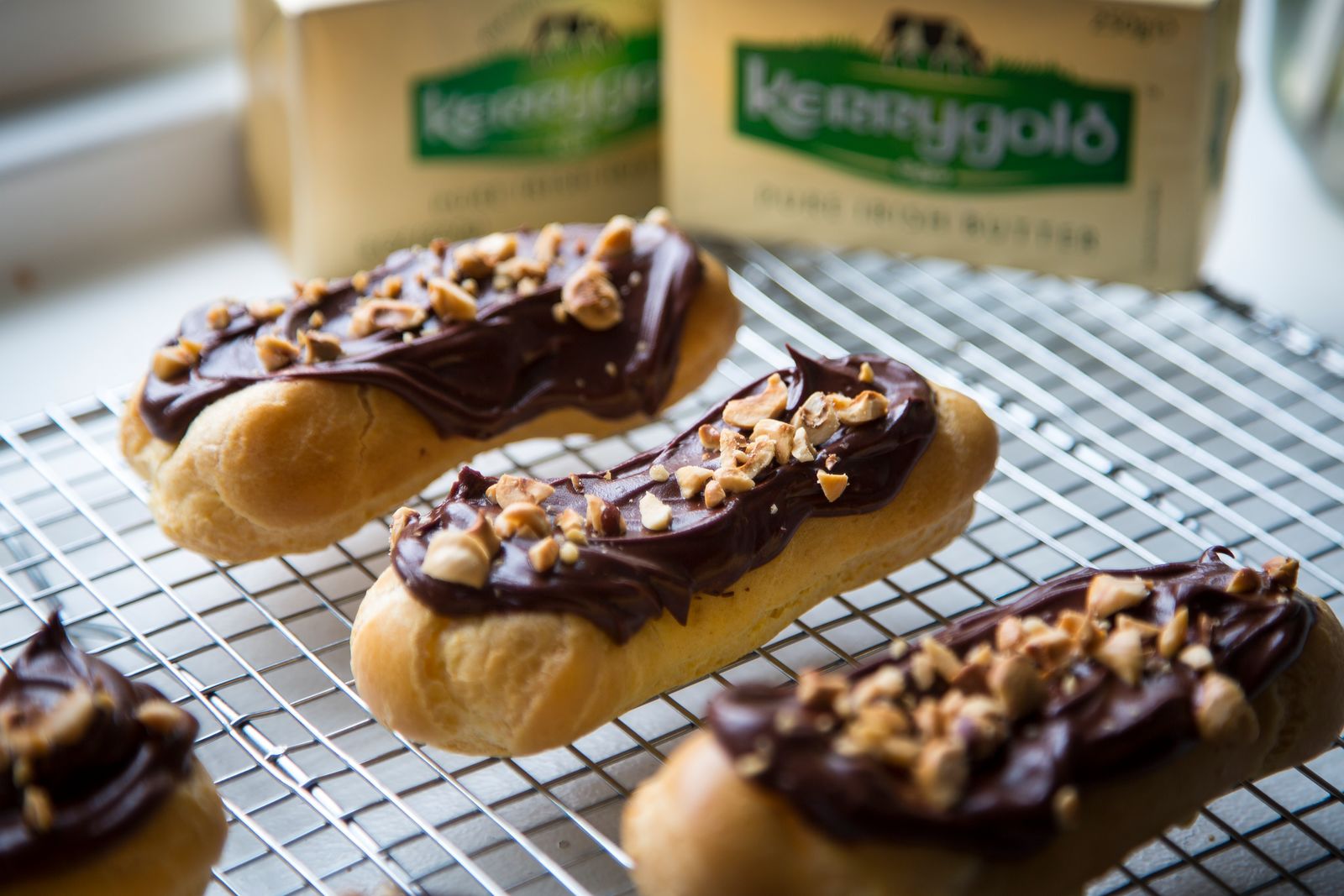 Recept voor Chocoladesoezen met hazelnootjes