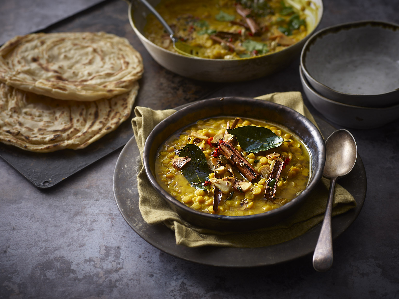 Tempered Tadka Dhal with buttery parathas Recipe | Kerrygold UK