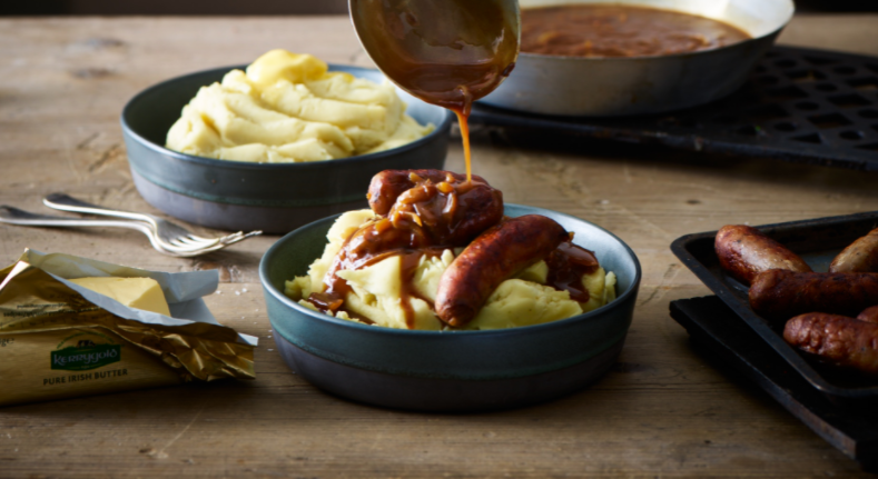 Bangers & Buttery Mash Recipe | Kerrygold UK